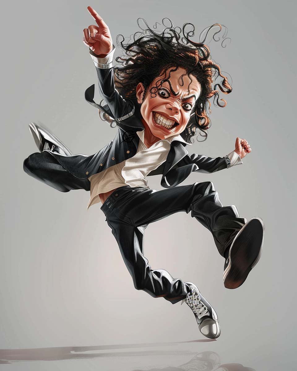 Caricature of Michael Jackson - 21 unique works of art of the King of ...